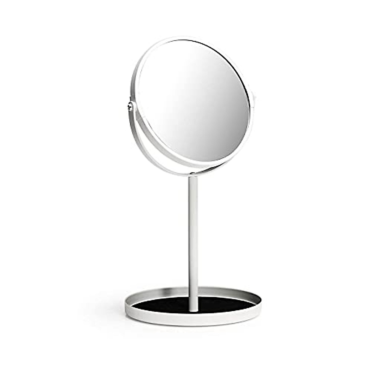 Ettori Shower Mirror Fogless for Shaving with Razor Holder, 1X and 5X Makeup Mirror Dual Sided Vanity Mirror
