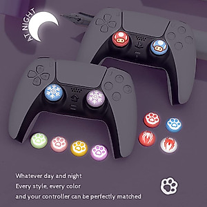 yingwangtong Thumb Lever Cap Handle Accessory Set Aiming Aid Cap, Compatible With Xbox One Series X S Nintendo Switch Pro Controller Ps5 Ps4 Controller Lever Joystick Protection Accessory (8 Pieces)