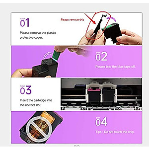 ColoWorld Remanufactured Ink Cartridge Replacement for HP 21 22 21XL 22XL Used with HP OfficeJet 5610 4315 J3680 DeskJet F2210 F4180 F380 F300 F4140 D1455 3940 F335 PSC 1410 Printer (1 Black, 1 Color)