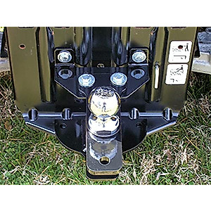 HITOWMFG 3 Way Universal Lawn Garden Tractor Hitch 5" Rise, Black Power