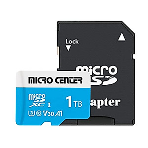 Micro Center Premium 1TB microSDXC Card, Nintendo-Switch Compatible Flash Memory Card, UHS-I C10 U3 V30 4K UHD Video A1 R/W Speed up to 90/70 MB/s Micro SD Card with Adapter (1TB)