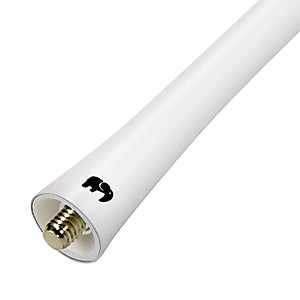 ONE250 7" inch Flexible Antenna, Compatible with Ford F-Series (F-150 F-250 F-350 Super Duty Ford Raptor Ranger Trucks 1997-2024) - Designed for Optimized FM/AM Reception (White)