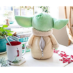Loungefly Star Wars: The Mandalorian The Child 12-Inch Plush Toy with Pocket Zipper | Baby Yoda Plush Clip-On Doll | Super Soft Star Wars Stuffed Animals Plushie