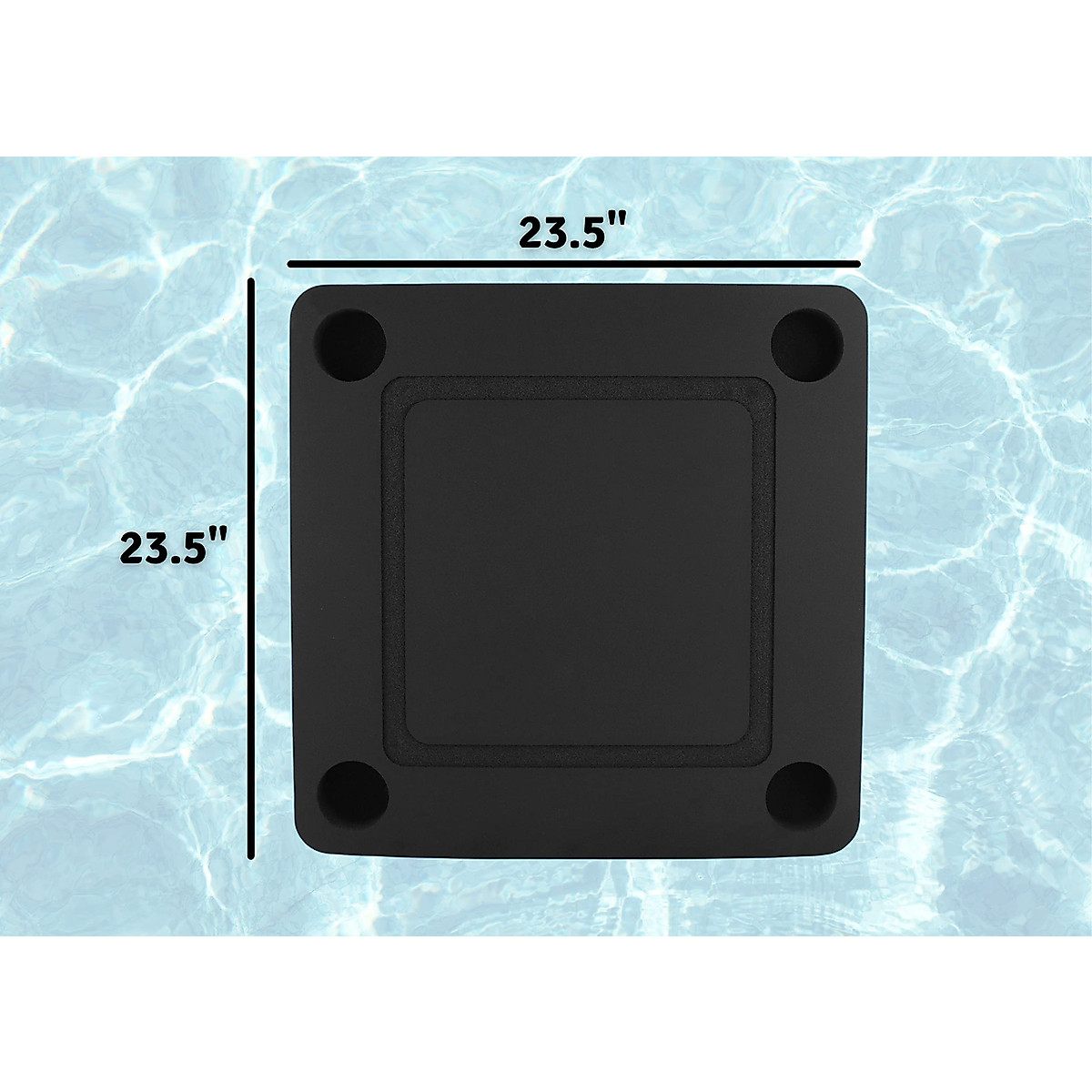 Polar Whale Floating Game or Card Table Tray for Pool or Beach Party Float Lounge Durable Foam 23.5 Inch Drink Holders with Waterproof Playing Cards Deck UV Resistant