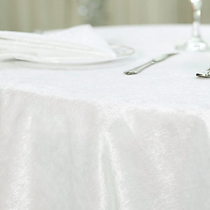 Tableclothsfactory 72"x 72" Ivory Premium Velvet Square Table Overlay Square Tablecloth Cover for Wedding Party Event Banquet
