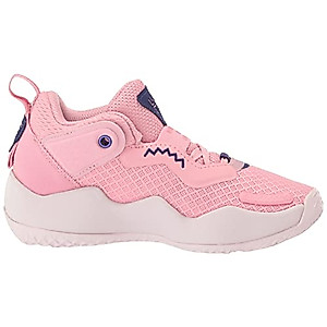 adidas D.O.N. Issue 3 Basketball Shoe, Light Pink/Clear Pink/Team Colleg Purple, 2 US Unisex Little Kid