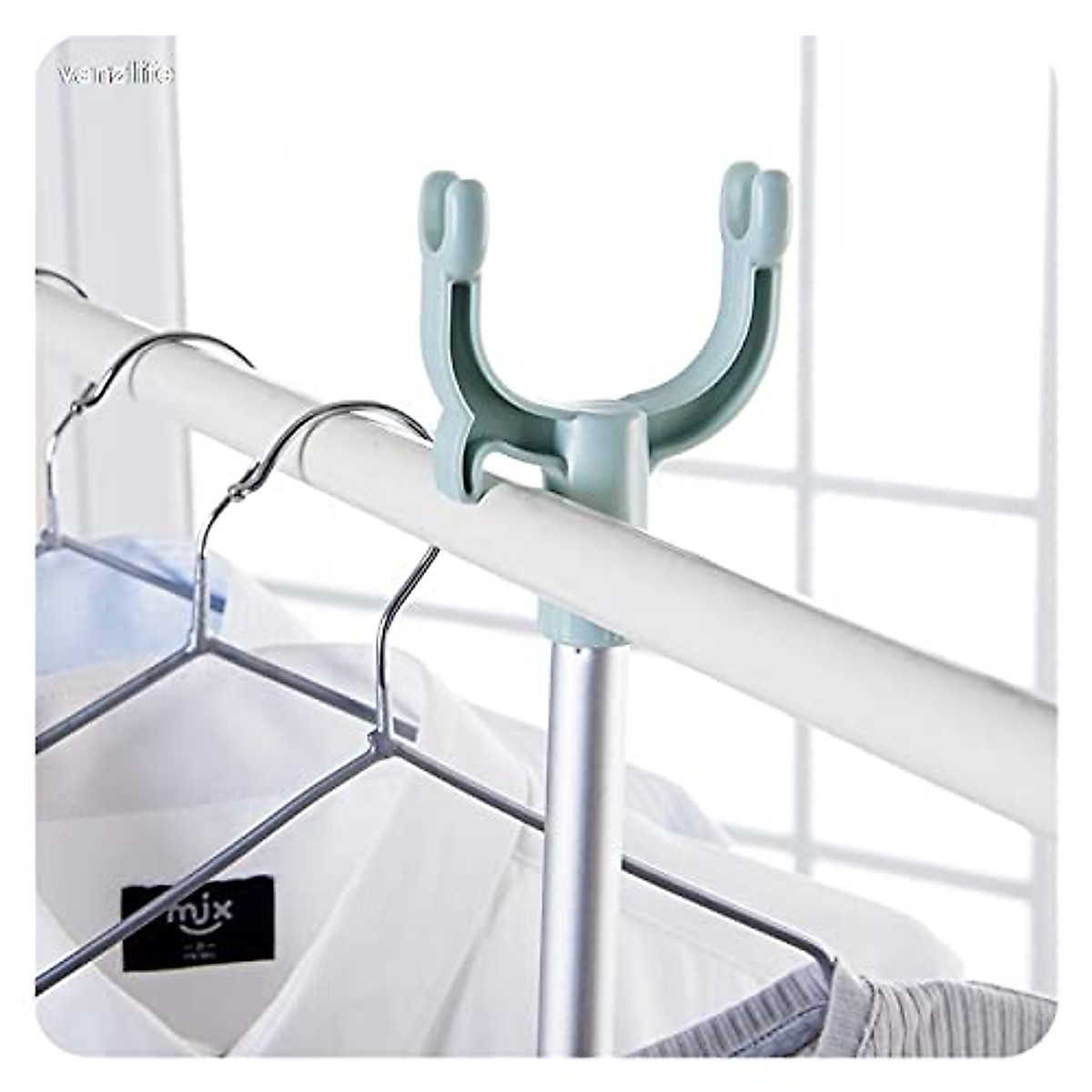 FIDEMM Balcony Fork Pole The Hangers for Clothes Pole Retractable Pole Drying Pole Fork Dress Stick Space Saving Clothing Rack