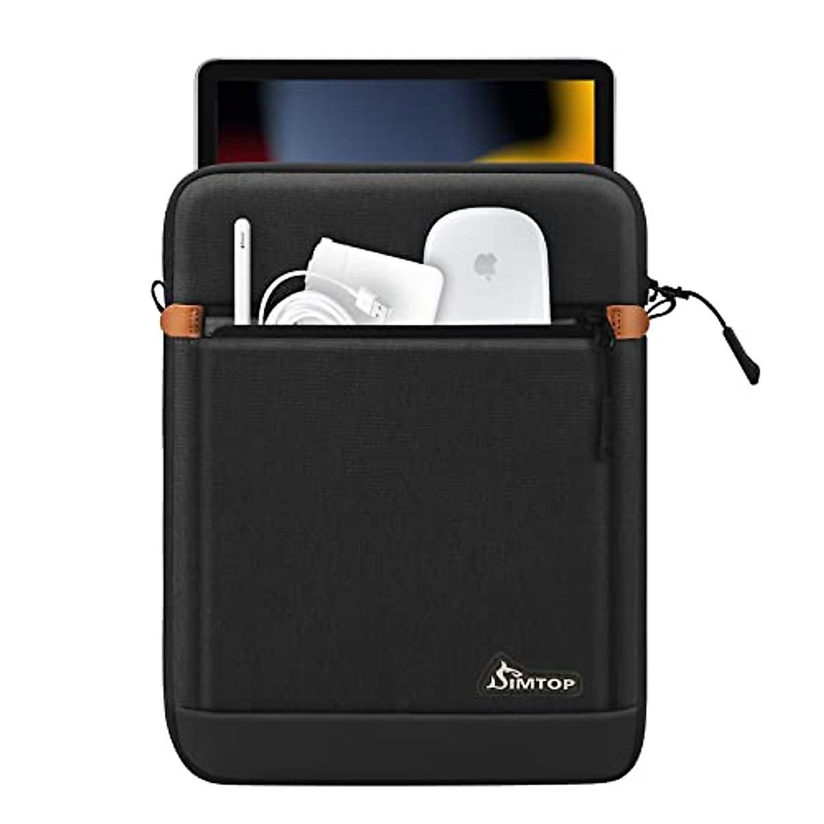 12.9 Inch Tablet Sleeve Compatible with iPad Pro 12.9-inch (3rd/4th/5th/6th Generation), Samsung Galaxy Tab (S9 FE/S9+), SurfacePro 8/9, YKK Zipper, Detachable Shoulder Strap, Hidden Handle.