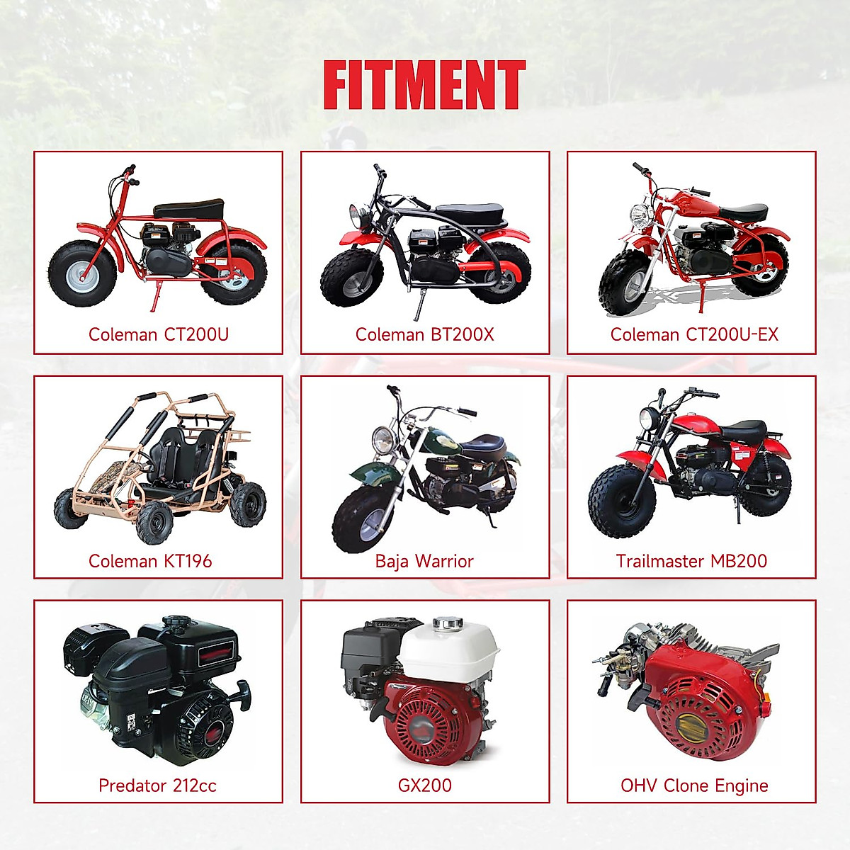 GREHUA Upgrade Exhaust Pipe Muffler Jet Kit Compatible with Predator 212cc 196cc 5.5hp 6.5hp GX160 GX200 Engine Coleman CT200U CT200U-EX BT200X Baja Warrior MB200 Mini Bike KT196 Go Kart Parts