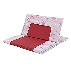 Everything Kids Fox, Deer, Bunny, Forest Pink, Grey and White Preschool Nap Pad Sheet