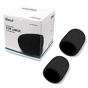 AT2020 Microphone Pop Filter,Made from Quality Sponge Material that Filters Unwanted Recording and Background Noises - Compatible with Audio-Technica AT2020 line of microphones-2pcs