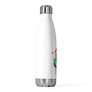 20oz Insulated Bottle Humorous Cockatiel Parakeet Radiant Birds Flocks Enthusiast Novelty 20oz