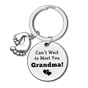 Grandma to Be Gift Keychain New Grandma Gift New Baby Reveal Gift For Grandma Grandmother Announcement Gift Jewelry Grandmother Announcement Gift Baby Pregnancy Announcement Gift for New Grandmother