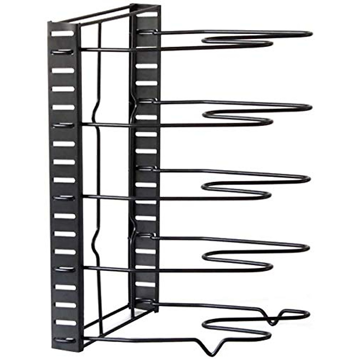 Pan Pot Clips Multi Double Layers Household Kitchen Door Back Iron Storage Rack Pan Lids Holders Nail Pot Lid Rack Storage Lid And Spoon Rack-Wall Mount Pot Lid Holder