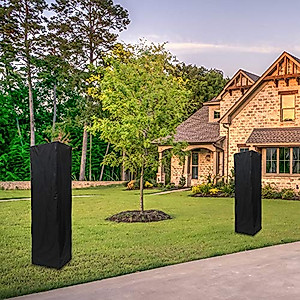 NewSoul Patio Heater Cover, Waterproof Heavy Duty Oxford Fabrics Garden Outdoor Pyramid Heater Furniture Protector Cover, 87x21x24inch