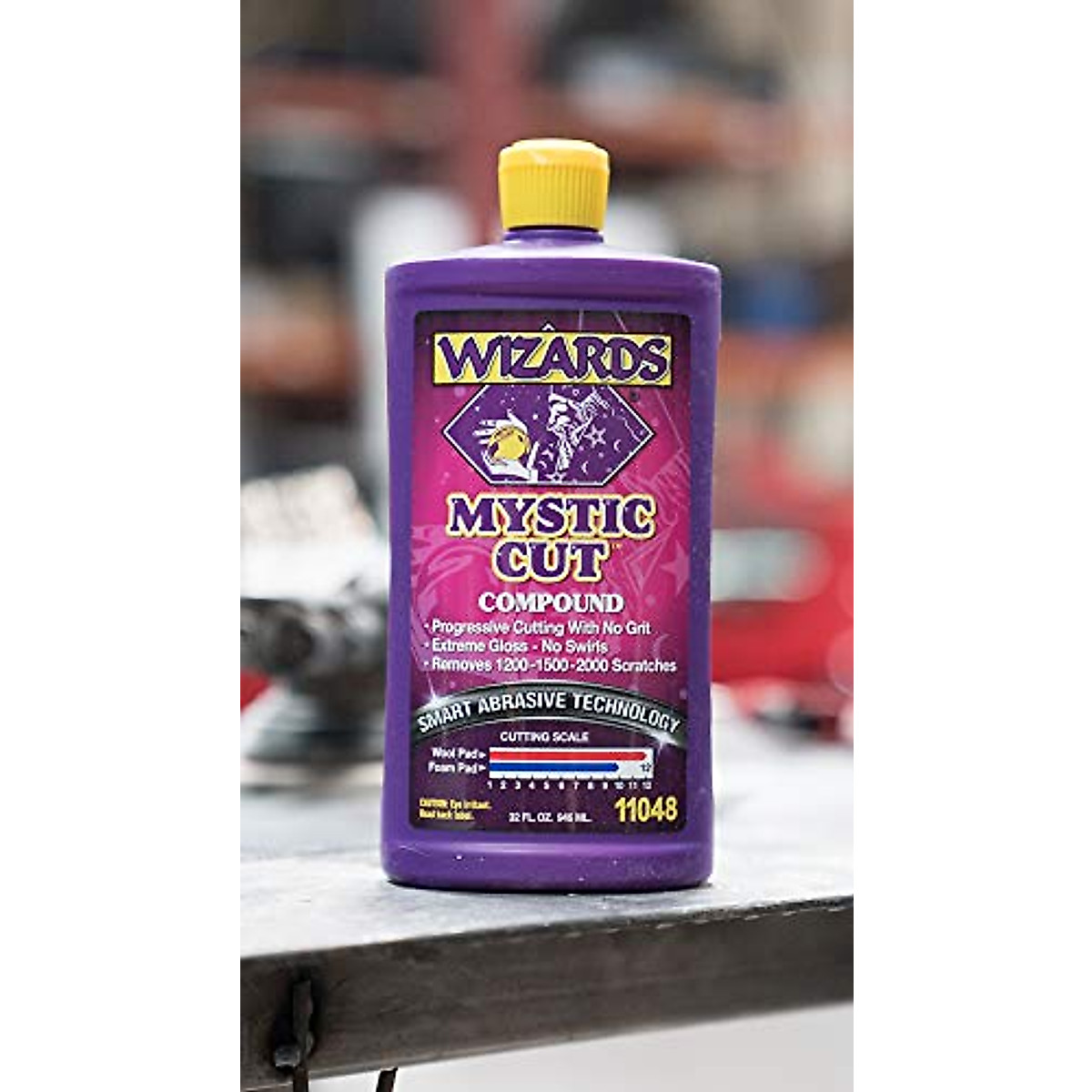 Wizards Buffing Liquid - Cutting Compounds & Polish Machine Glaze (32 oz, Mystic Cut Compound)