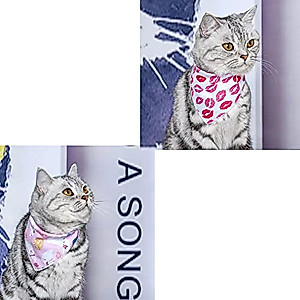 9 Pieces Funny Dog Cat Costume,Puppy Hat,Straw Hat for Cat,Color Changing Glasses for Cat,Dog Scarf,Artificial Gold Necklace for Small Dog and Cat