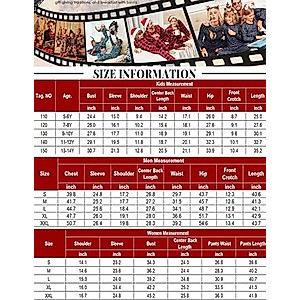 Ekouaer Couple Holiday Pajamas Set Sleepwear for Men Plaid Night Wear Xmas Couple Matching Pjs Set