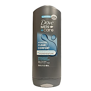 Dove Men + Care Body & Face Wash, Clean Comfort 13.50 Oz (Pack Of 3), 2.16 Lb
