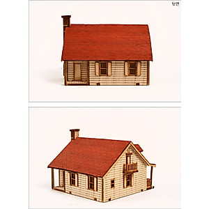 DESKTOP Wooden Model Kit Western House 2 by Young Modeler