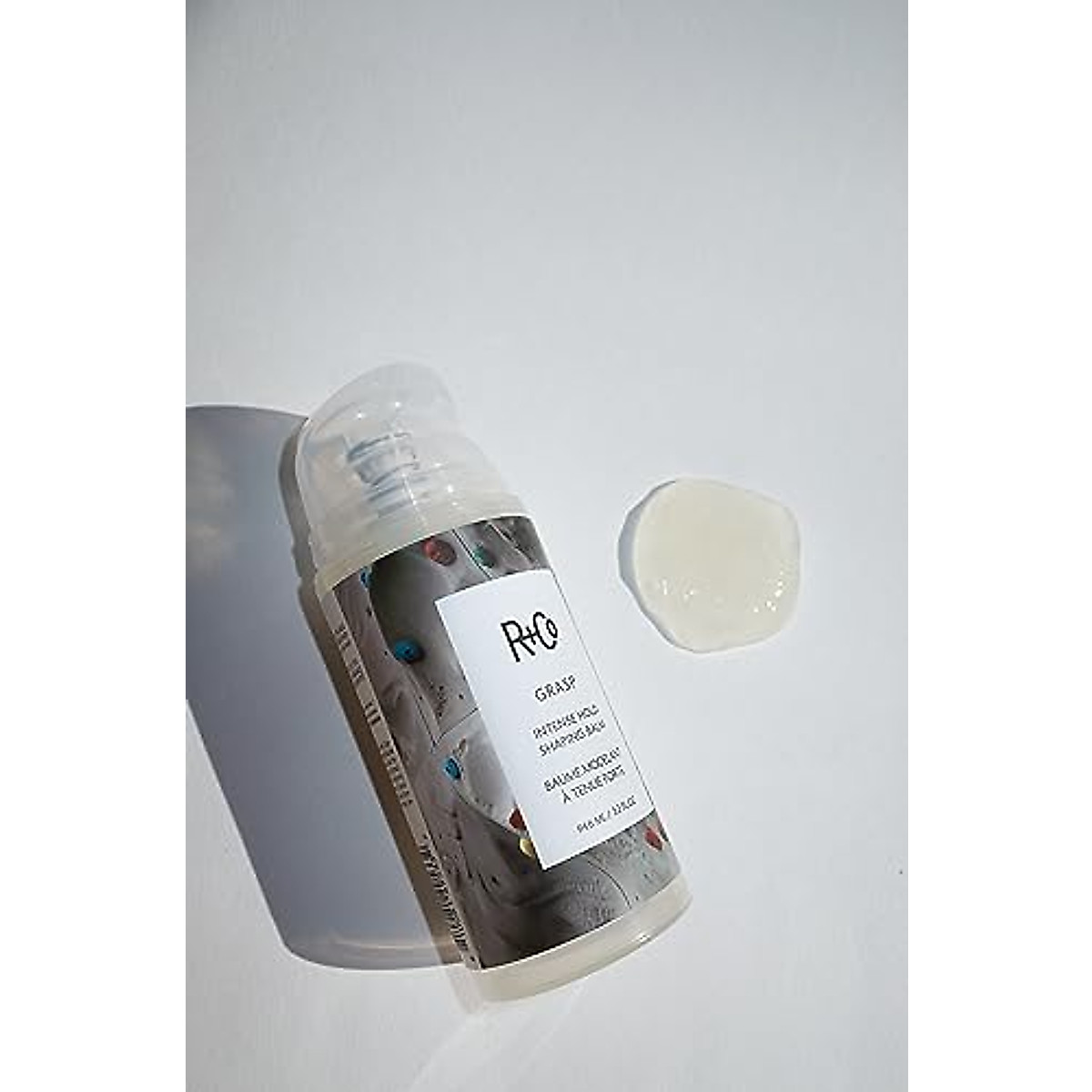 R+Co Grasp Intense Hold Styling Balm | Provides High Hold + Zero Crunch + Touchable Finish | Vegan + Cruelty-Free | 3 Oz