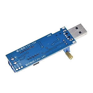 ALAMSCN 2PCS USB Buck Boost Converter Adjustable Step UP Step Down Power Supply Module Voltage Regulator DC-DC 5V to 3.3V 9V 12V 18V 24V