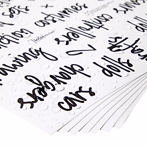 Talented Kitchen 147 Playroom Organization and Storage Labels for Toy Bins, Preprinted Black Script on Clear Vinyl Stickers for Crafts, Canisters, Baskets, and Closet (Water Resistant)