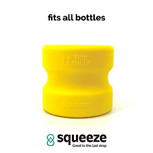 Squeeze- Smart Liquid Saver. Zero Waste Bottle Coupling.
