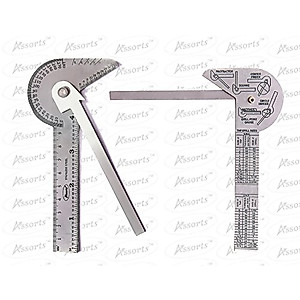 MULTI PURPOSE Protractor Square Rule Centre Finder Divider Drill Point Gauge