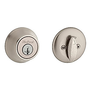 Kwikset 660 Single Cylinder Deadbolt with SmartKey Security, Satin Nickel Finish