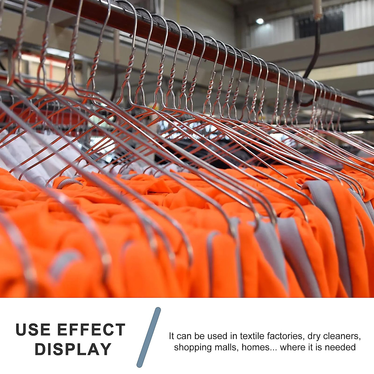 Jiang&Rong Hangers 100 Pack Clothes Coat Metal Hanger Wire Shirt Bulk Adult Slim Non Slip Clothes Hanger Space Saving Cheap Dress 16 Inch 12 Gauge Ultra Thin Clothing Hangers for Dry Cleaners or Home