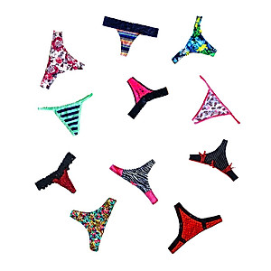 Dircho Women Underwear Variety of Panties Thong G-string T-back Tanga Pack of 10&20 (20 Pcs, Large)