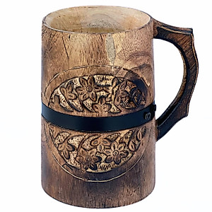 collectiblesBuy Ancient handmade wooden drinking mug tankard stein crafted ideal for beer drinkware toast cups