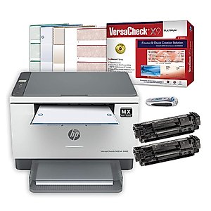 VersaCheck HP Laserjet M234 MXE MICR All-in-One Printer X9 Platinum 5-User Printing Software Bundle, White