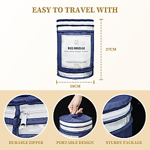 Bed Bridge Twin to King Converter Kit - Adjustable V-shape Bed Connector -Extra Wide Bed Gap Filler - Non-Slip Design Mattress Connector - Light Upgrade Easily Combine - Storage Bag Included