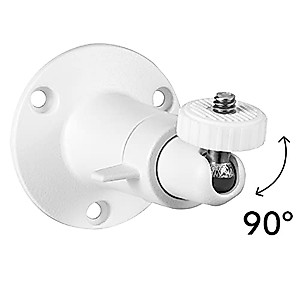 Wasserstein Adjustable Indoor/Outdoor Security Metal Wall Mount Compatible with Arlo Pro/Pro 2/Pro 3/Ultra/Ultra 2, & Others - Ring Stick Up Cam Battery, eufyCam E/2C (2 Pack, White)