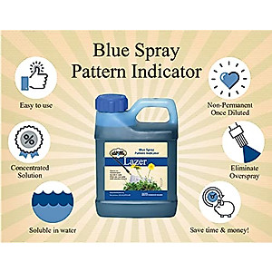 Liquid Harvest Lazer Blue Concentrated Spray Pattern Indicator - 16 Ounces