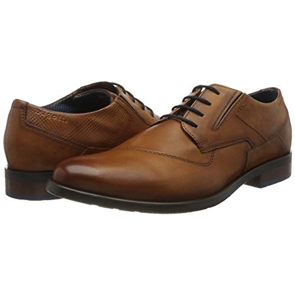 Bugatti Men's 312163174100 Derbys, Cognac, 7.5