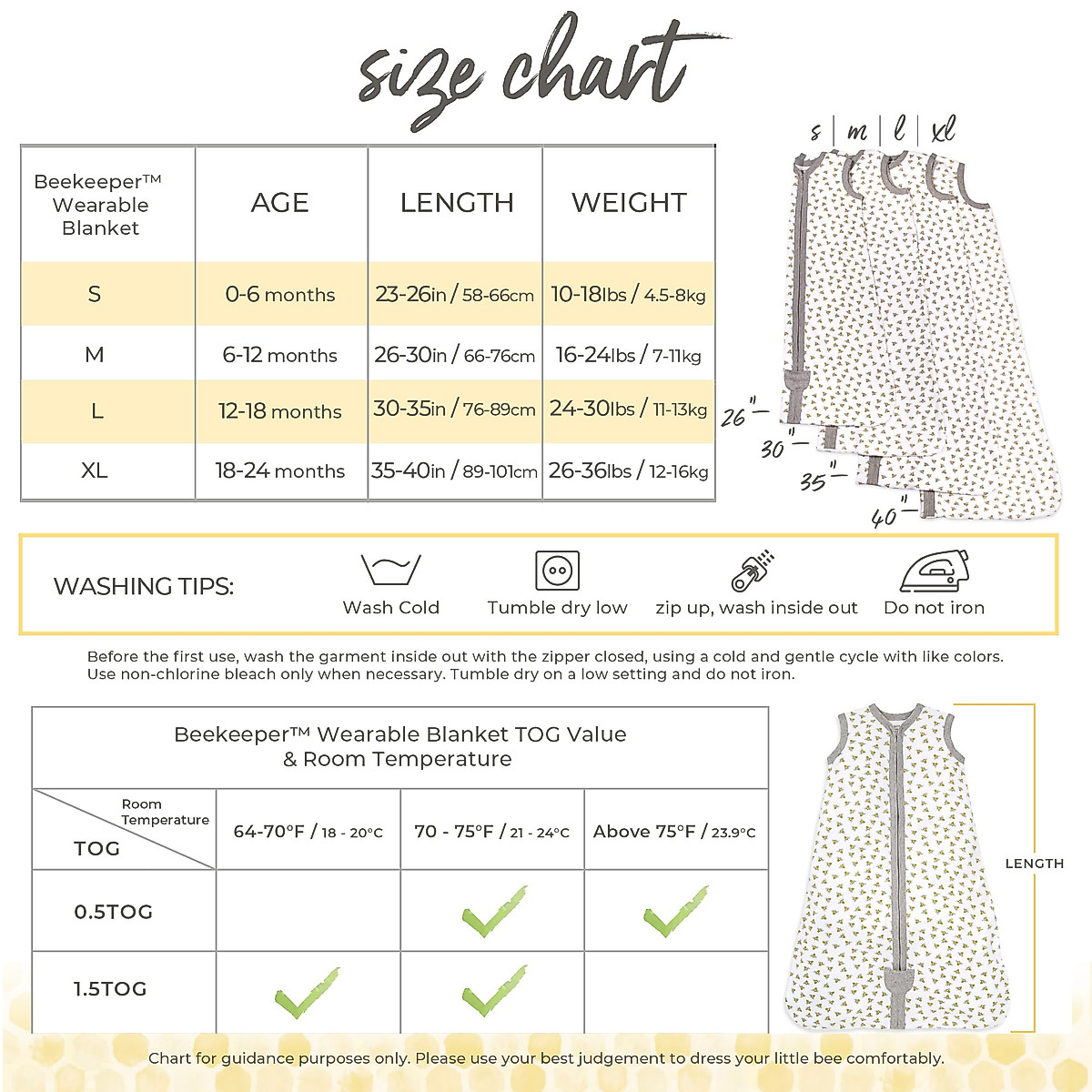 Burt's Bees Baby Unisex Beekeeper Blanket, 100% Organic Cotton, Swaddle Transition Sleeping Bag Wearable, Honey Bee Cloud, X-Large US