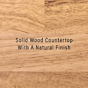 Crosley Furniture Cambridge Stainless Steel Top Small Rolling Kitchen Island Storage Cart, Microwave Stand, Mahogany