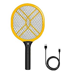 Faicuk Handheld Bug Zapper Racket Rechargeable Fly Swatter Fly Zapper (1 Pack)