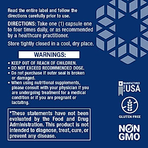 Life Extension Blueberry Extract Capsules - Whole Fruit Wild Blueberry Extract Supplement Pills- For Brain Health Support - Non-GMO, Gluten-Free ,Vegetarian - 60 Capsules