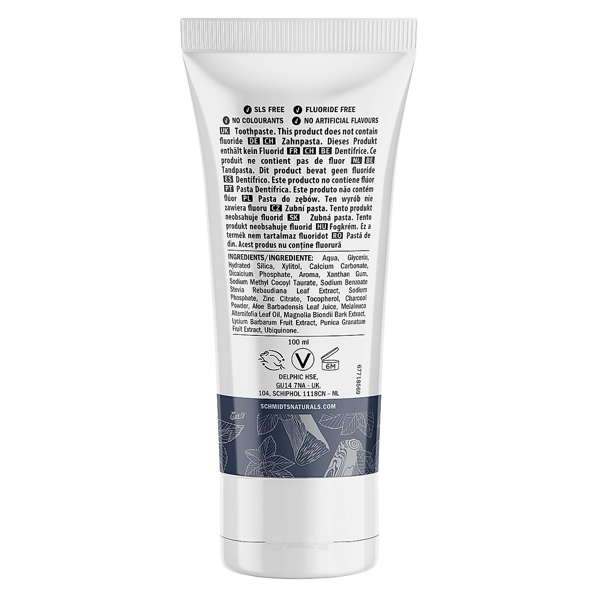 Schmidt's Wondermint Tooth+Mouth Paste 133g, 4.7 Ounce