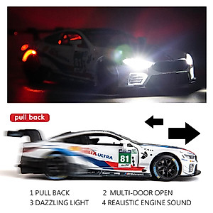 RMZ City Compatible for 1:32 Diecasting Alloy Car Model #81 M8 GTE Toy Car