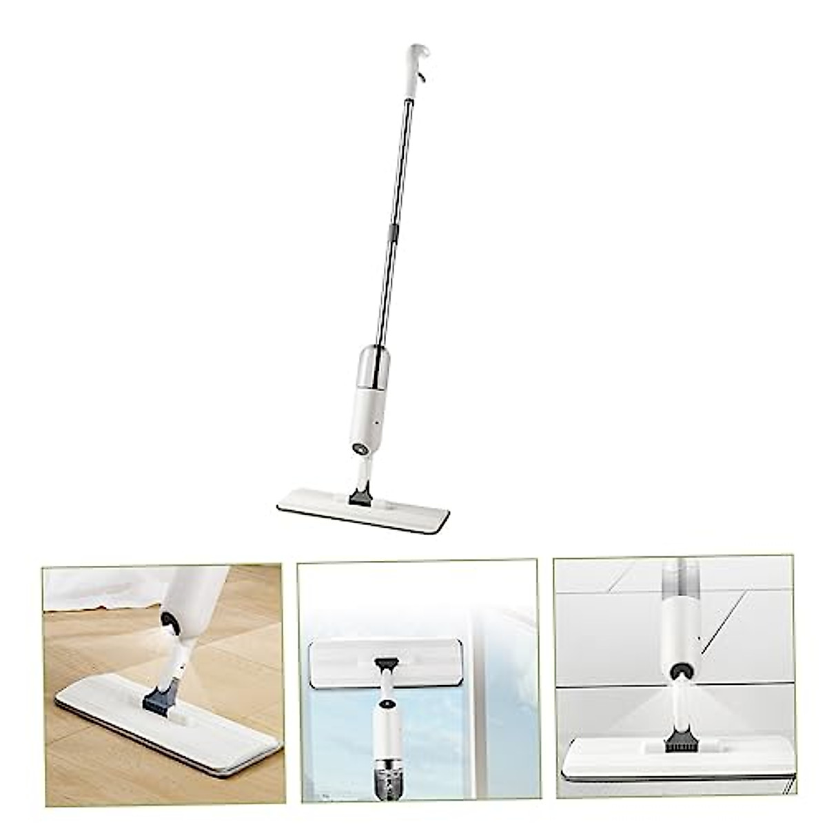 JEWEDECO 1 Set Spray Mop Microfiber Broom Jalador De Agua para Piso Microfiber Cleaner Floor Squeegee Broom Graffiti Mop Water Scraper Office Mop Home Cleaning Tool Water Spray Mop Flat Pp