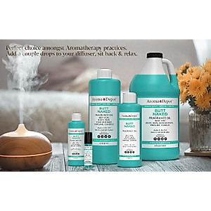 Aroma Depot 4 oz. Butt Naked TypeFragrance Oil I Perfume I Skin Oil I Scented Oil. DIY Projects Such as Candles, Bath Bombs, Body Butters, Creams & Lotions. for Diffuser, Burners, or Warmers.