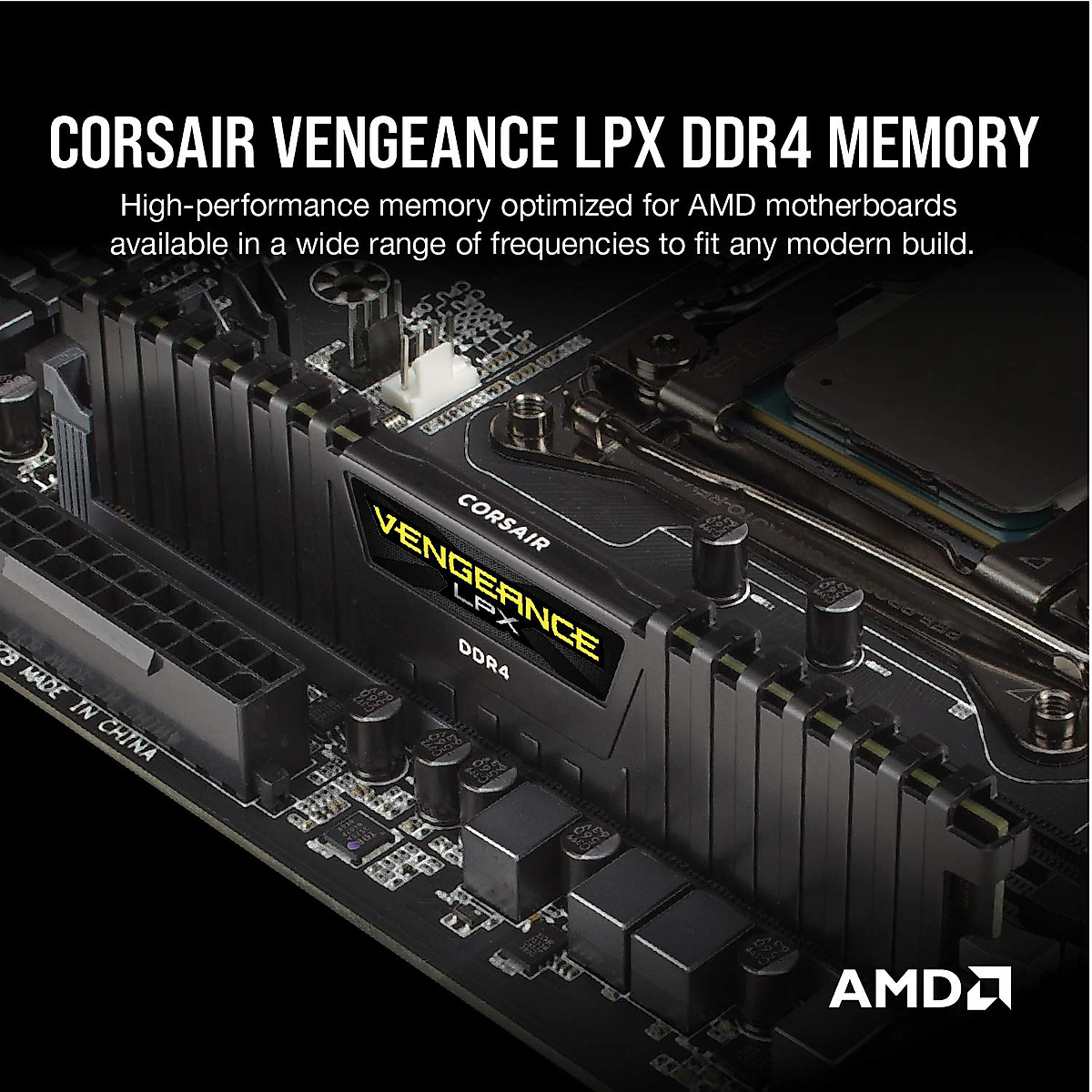 Corsair Vengeance LPX 64GB (2x32GB) DDR4 3600(PC4-28800) C181.35V Desktop Memory - Black