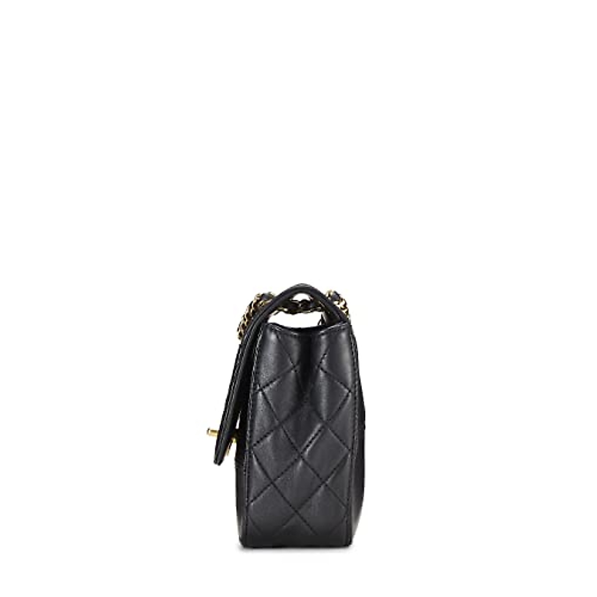 CHANEL, Pre-Loved Black Quilted Caviar Shoulder Bag, Black