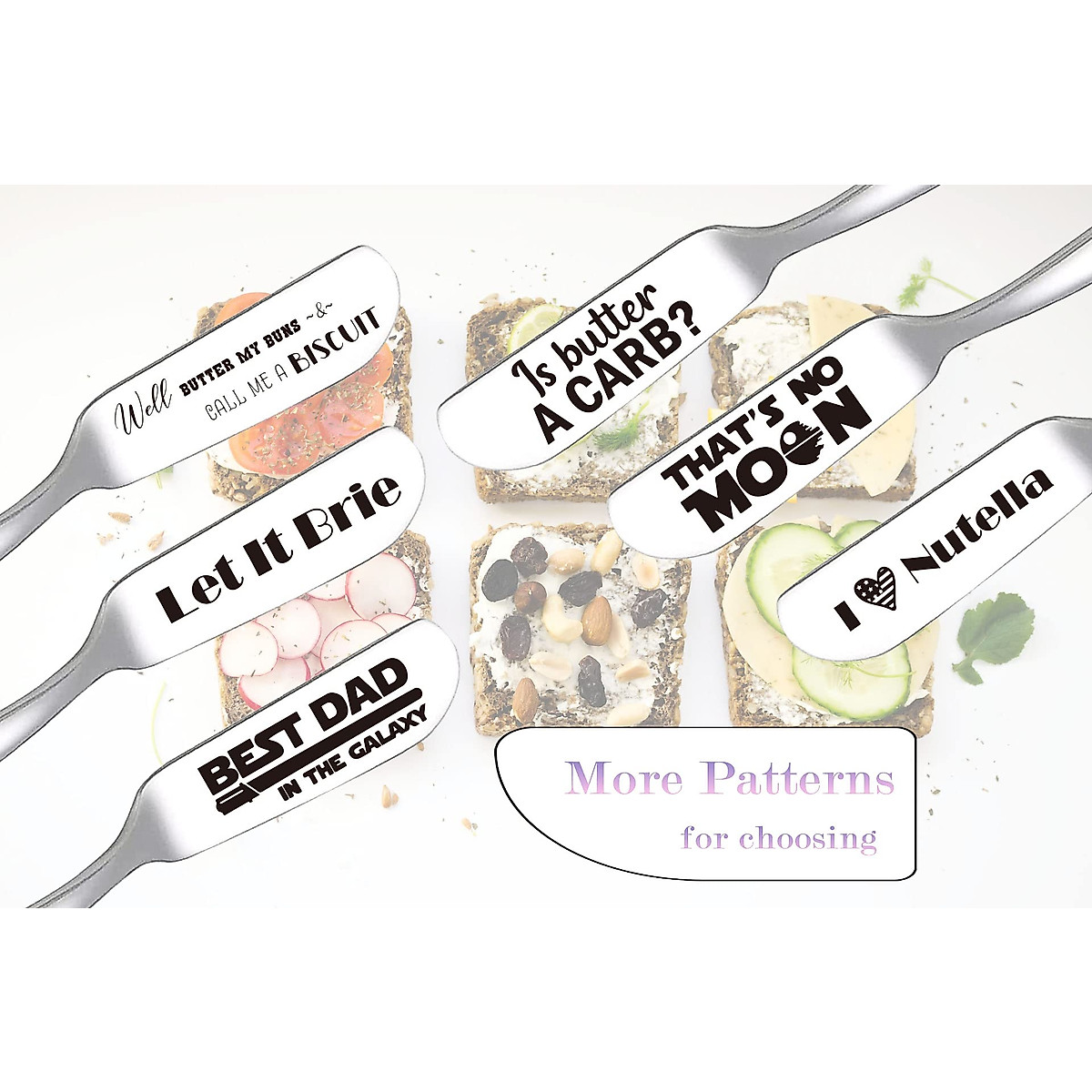 The Only Thing Better Than Butter Is More Butter Funny Butter Knife, Engraved Stainless Steel Peanut Butter Spreader Cream Cheese Knives, Novelty Anniversary Christmas Gifts for Bread Toast Lover