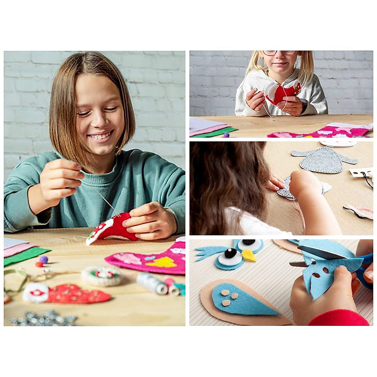 Felt Fabric | 72" inches Wide & 1.6mm Thick Black Fabric | Non-Stiff, Soft Fabric Material | Felt Fabric by The Yard | Soft Felt Roll for Crafts, Sewing and Padding | Half Yard Fabric Black